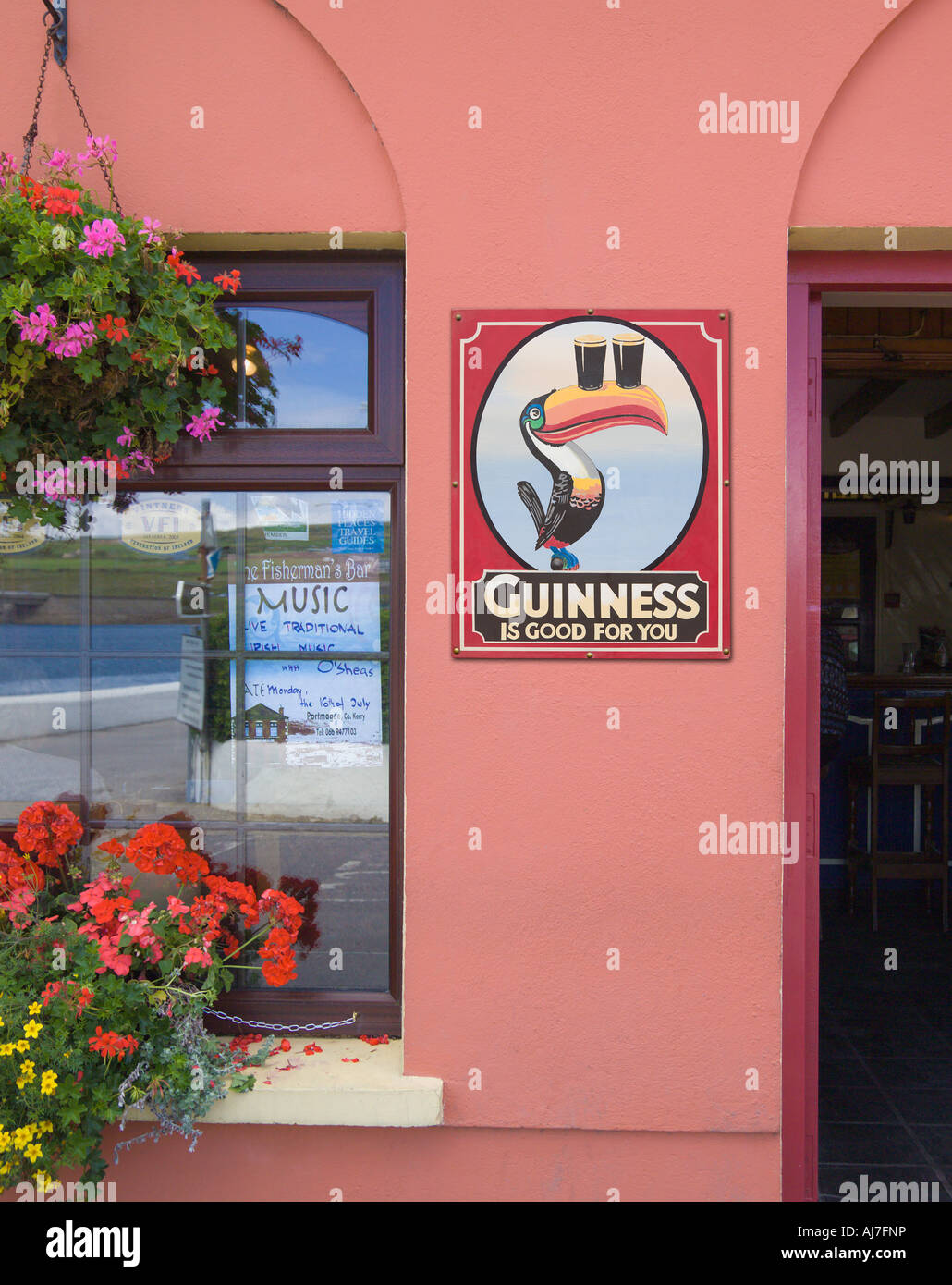Pub and Restaurant Portmagee Ring of Kerry County Kerry Ireland Stock ...