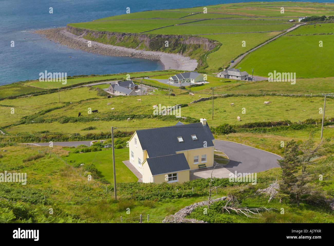 New detached housing Waterville Ring of Kerry County Kerry Ireland ...