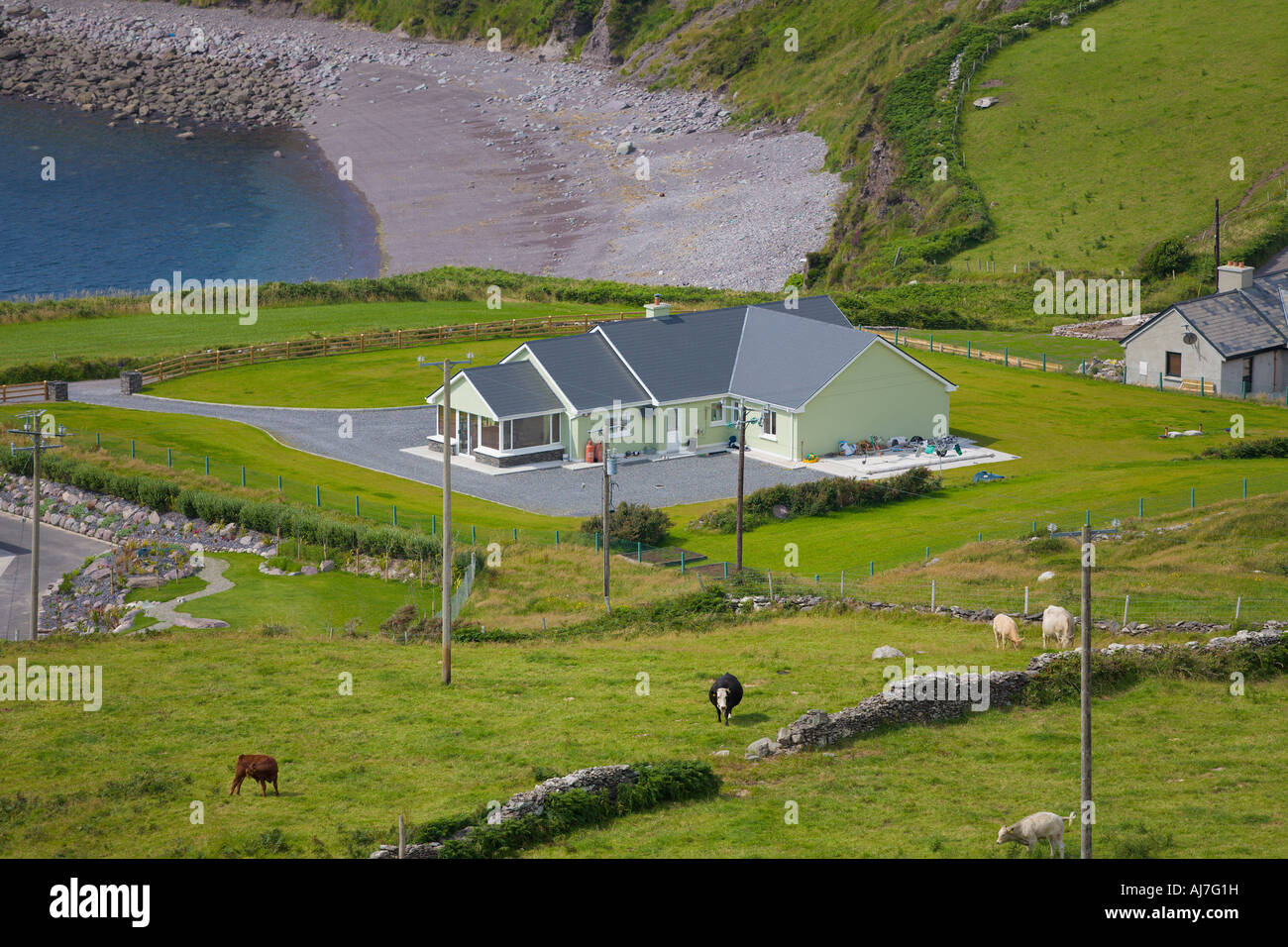 New detached housing Waterville Ring of Kerry County Kerry Ireland ...