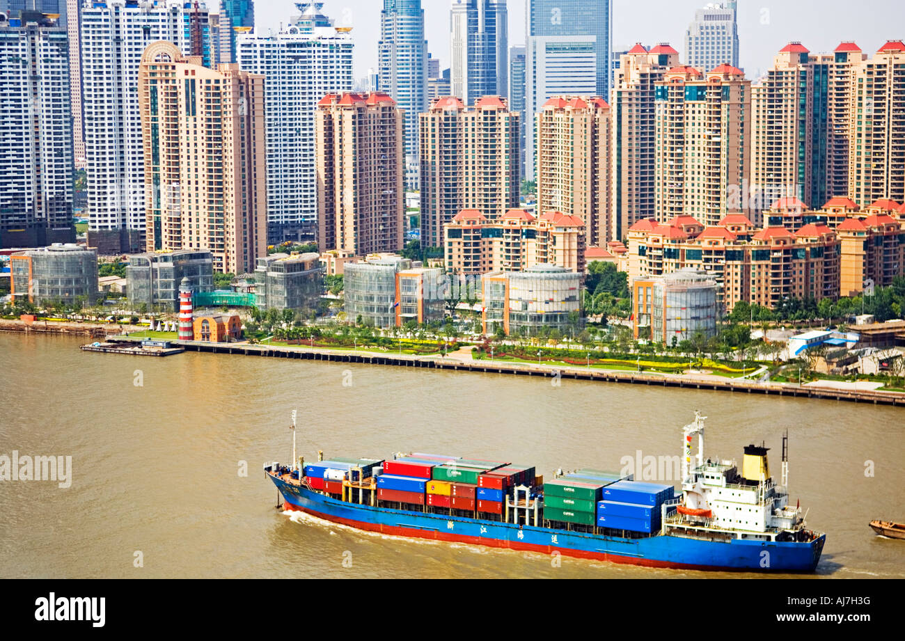 Shanghai Puxi Skyscrapers Stock Photo - Alamy