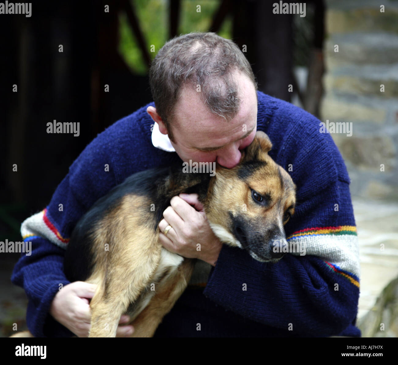 Man & Dog Stock Photo - Alamy