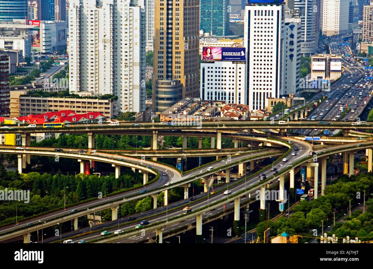 Shanghai Puxi Skyscrapers Stock Photo - Alamy
