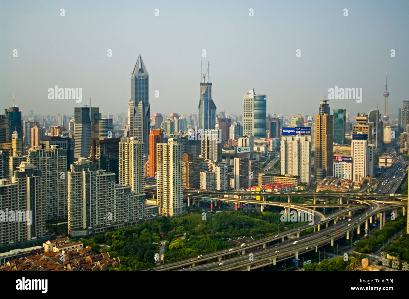 Shanghai Puxi Skyscrapers Stock Photo - Alamy