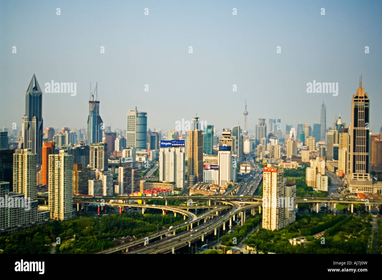 Shanghai Puxi Skyscrapers Stock Photo - Alamy