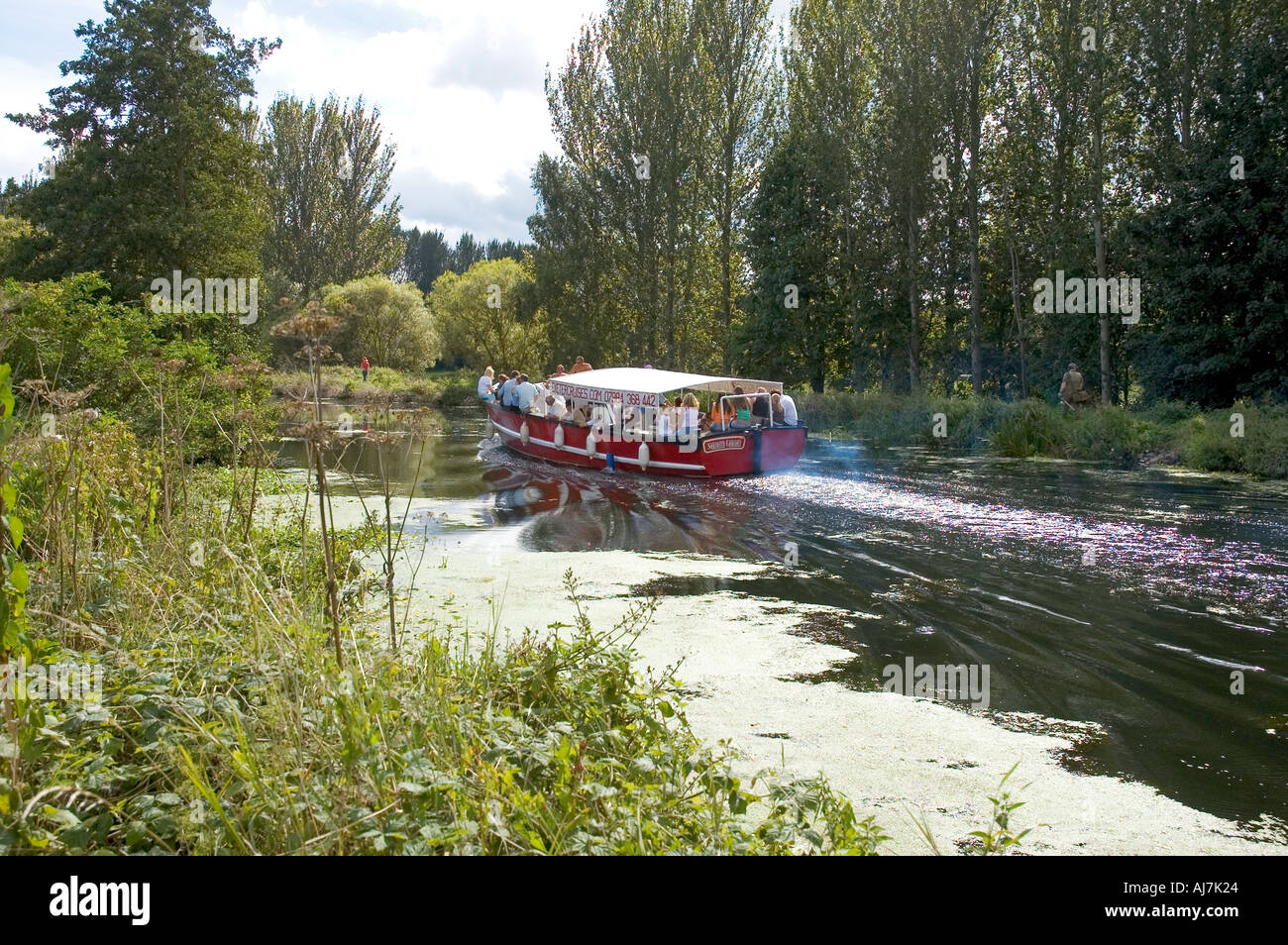Tourist boat on the Exeter Canal, Exeter, Devon, UK Stock Photo - Alamy