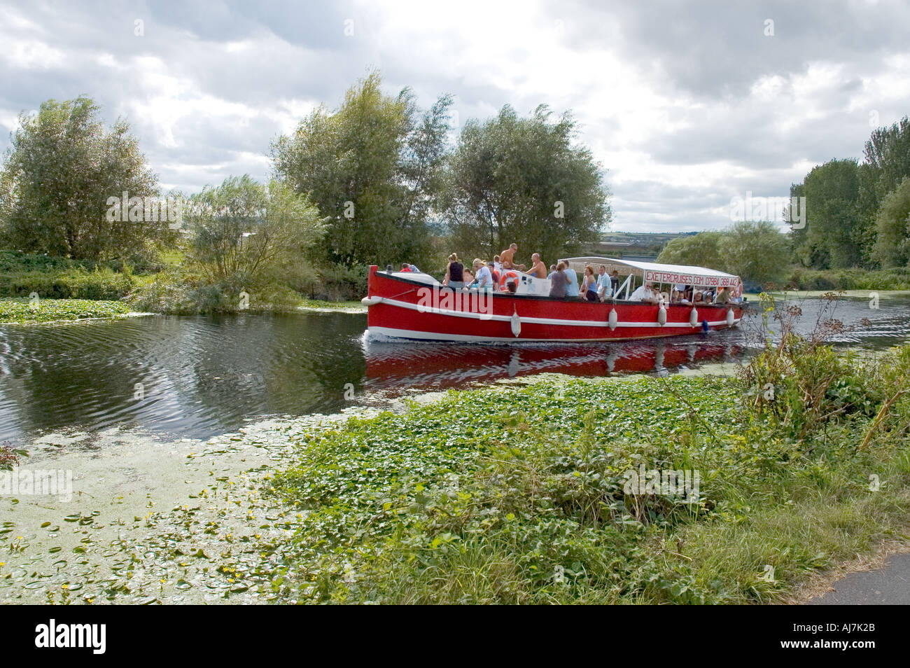 Tourist boat on the Exeter Canal, Exeter, Devon, UK Stock Photo - Alamy