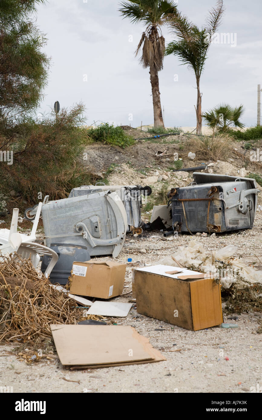Dump site near falconara beach hi-res stock photography and images - Alamy