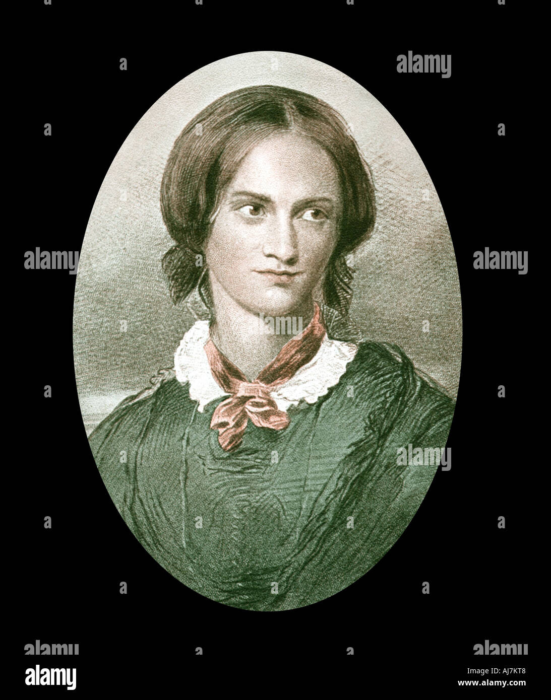 Charlotte Bronte, English novelist, mid-19th century. Artist: Unknown ...