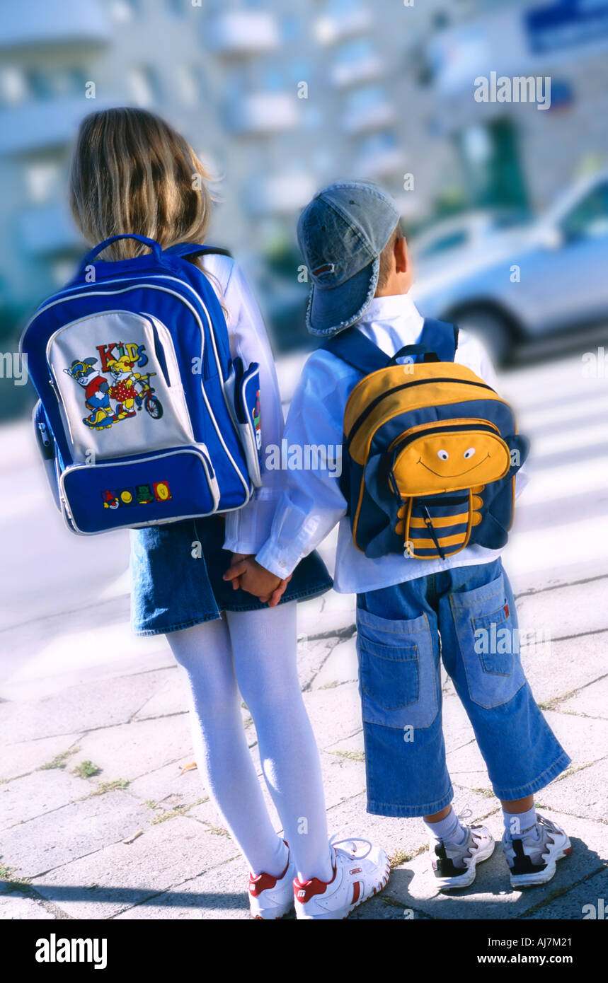 child children girl boy brother sister couple schoolboy schoolgirl ...