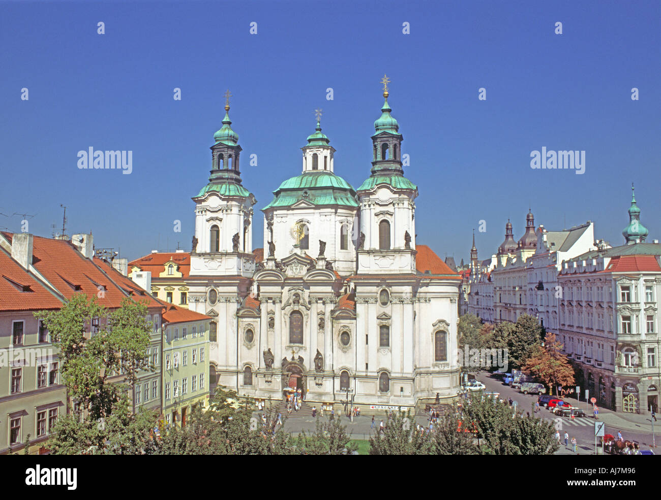 St Nicholas Church In Prague The Capital Of The Czech Republic Stock ...