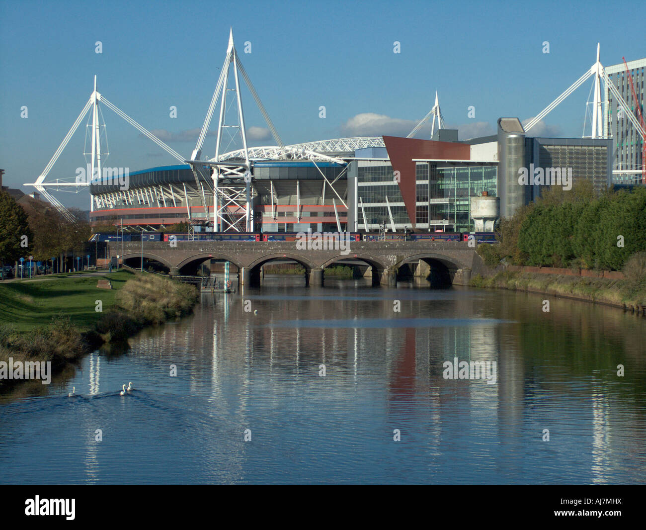 River taff bridge principality stadium hi-res stock photography and ...