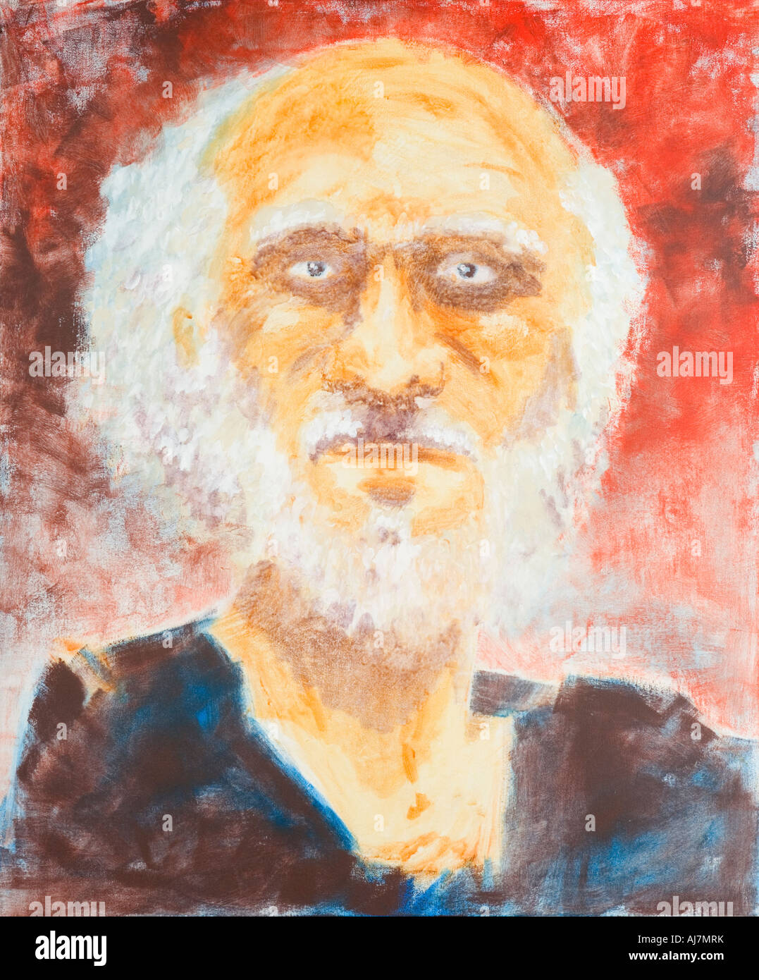 a portrait of an old man Stock Photo - Alamy