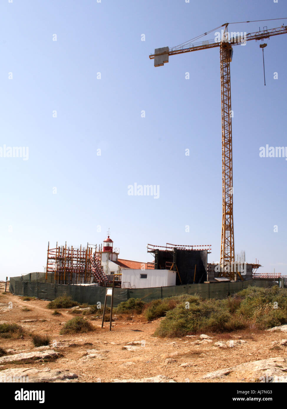 Building a lighthouse Stock Photo - Alamy