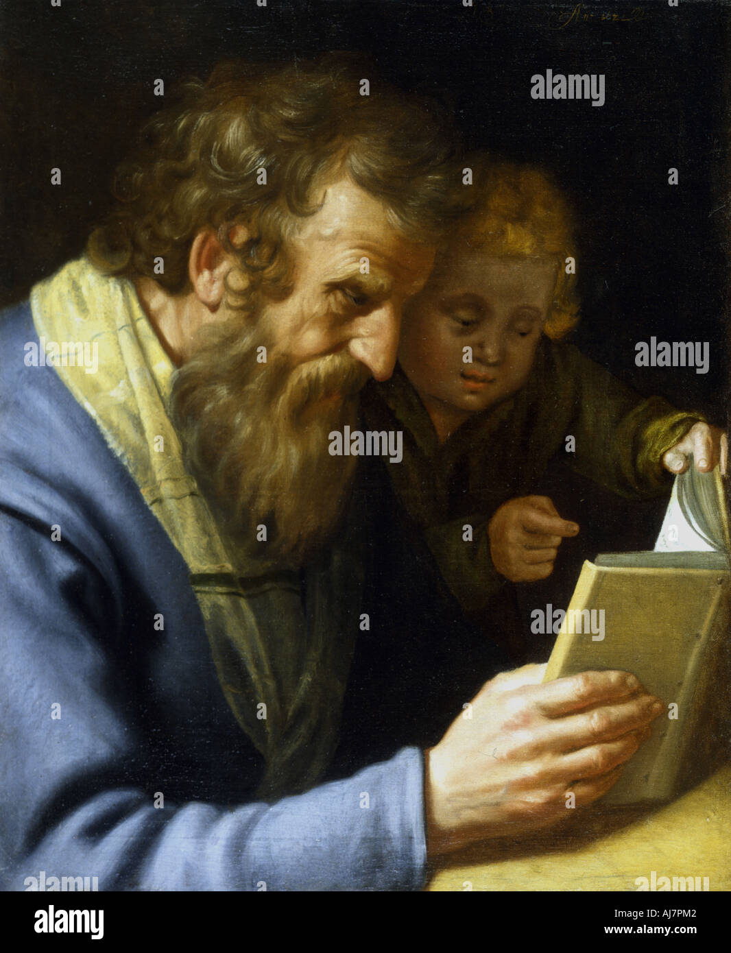 St matthew angel painting hi-res stock photography and images - Alamy