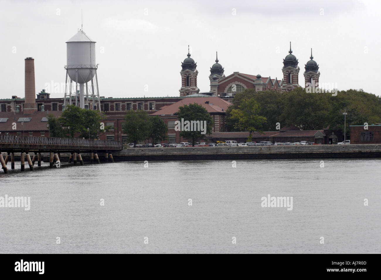 Ellis Island with bridge from Liberty State Park Jersey City New Jersey ...