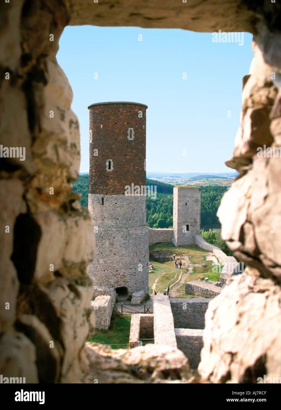 Castle Checiny of Poland Stock Photo - Alamy
