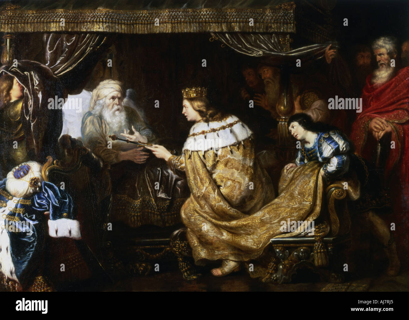 'David Presenting the Sceptre to Solomon', early 17th century. Artist ...