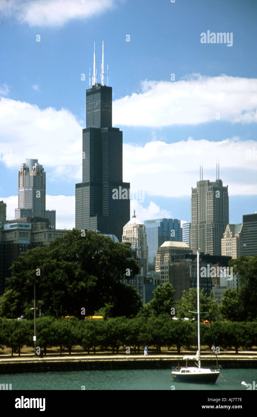 Sears tower construction hi-res stock photography and images - Alamy