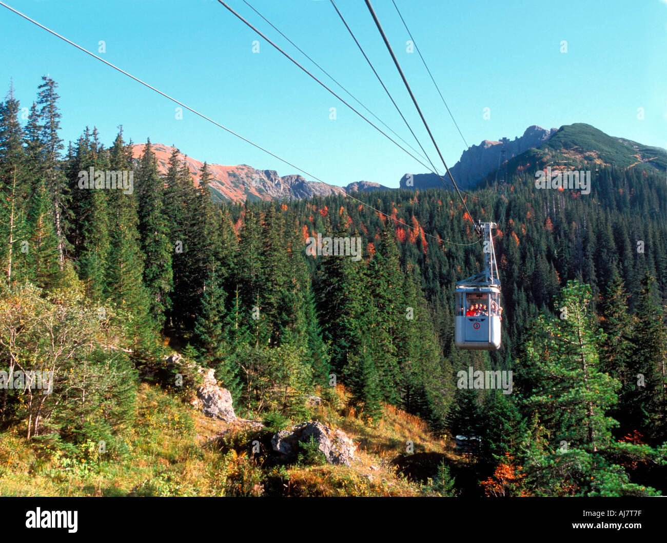 Cable Car on Kasprowy Summit in Tatra Mountain Poland Stock Photo - Alamy
