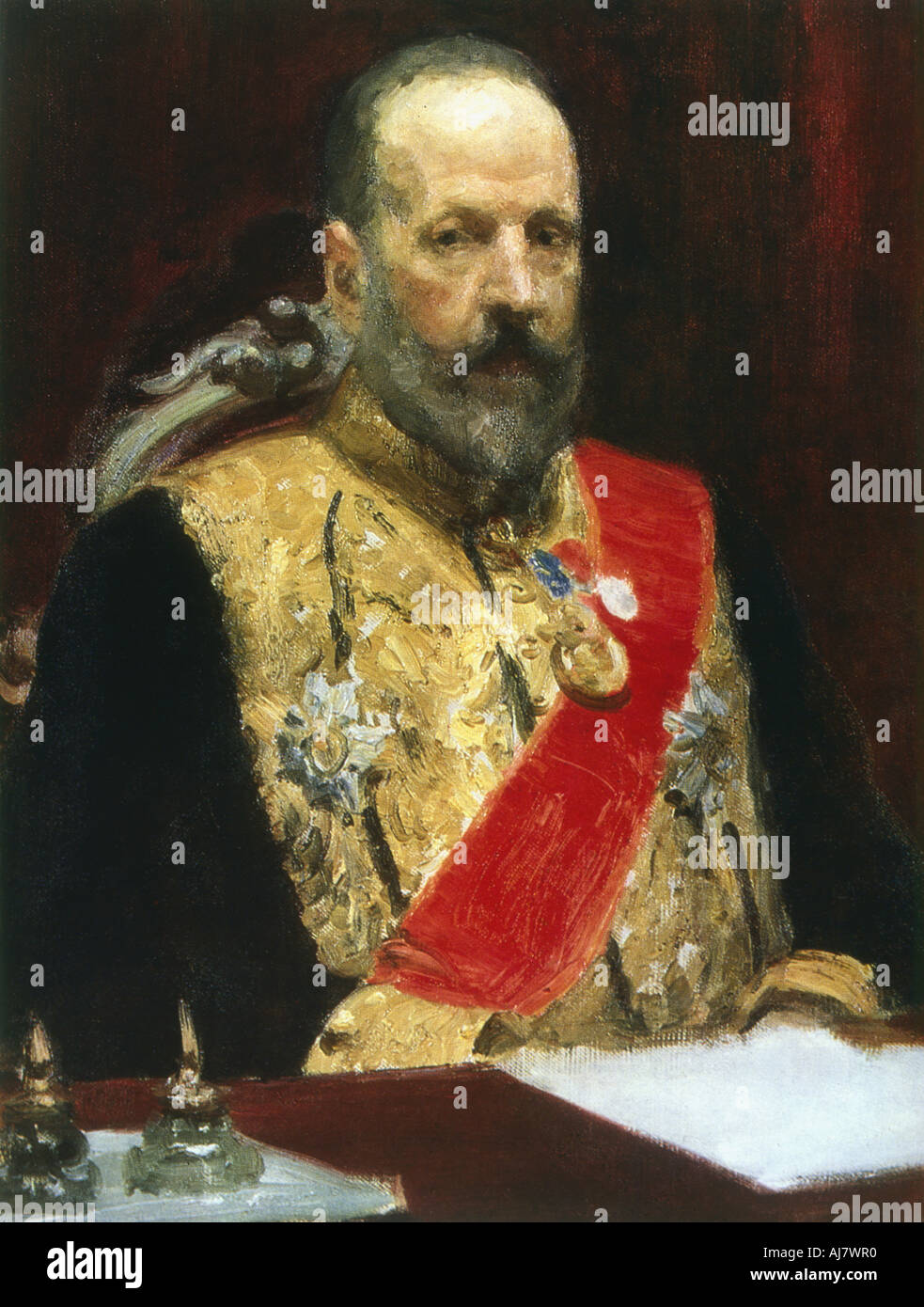 Count Witte, Russian statesman, c1901-1903. Artist: Il'ya Repin Stock ...