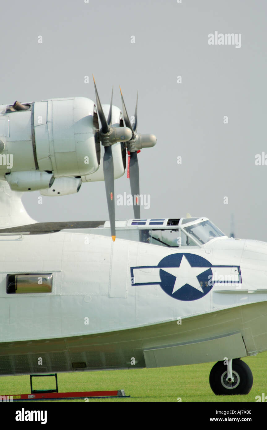 Catalina flying boat at RAF Duxford imperial war museum Stock Photo - Alamy