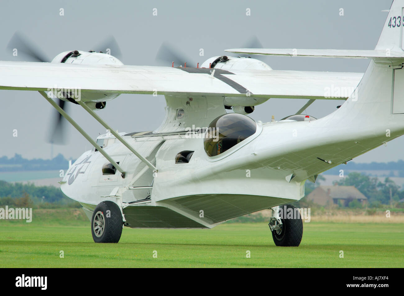 Catalina flying boat at RAF Duxford imperial war museum Stock Photo - Alamy