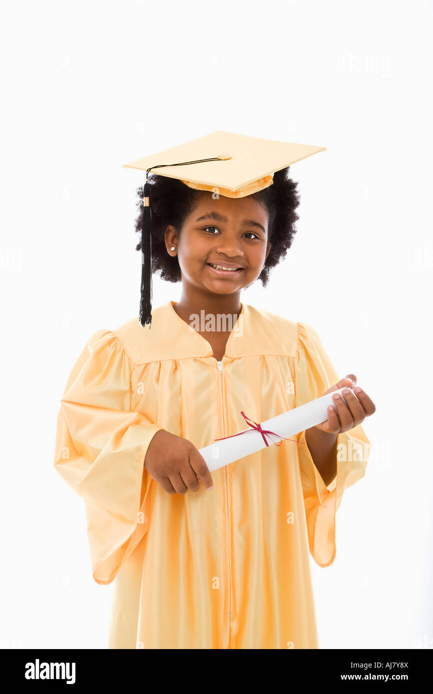 Child graduation african american hi-res stock photography and images ...