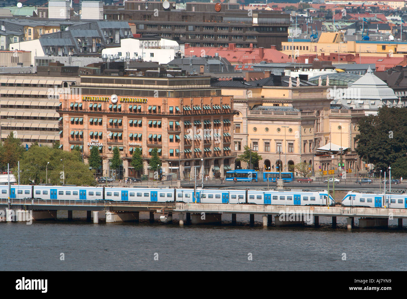 SWEDEN STOCKHOLM TRAFFIC AT TEGELBACKEN Stock Photo - Alamy