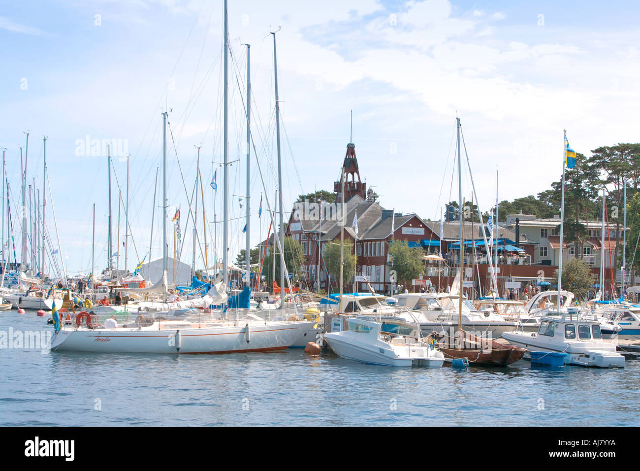 SWEDEN STOCKHOLM ARCHIPELAGO SANDHAMN HARBOUR Stock Photo - Alamy