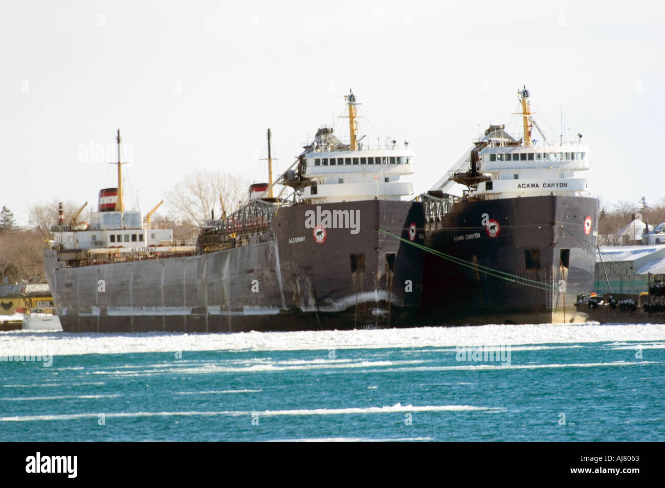 Lake Huron Freighters in Dry Dock Stock Photo - Alamy
