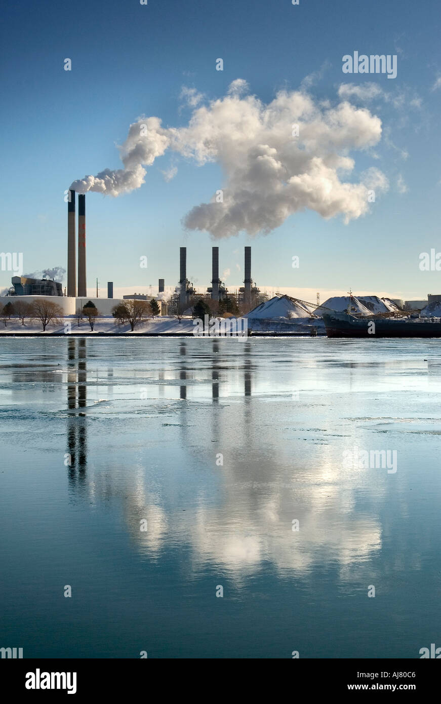 Serious air pollution from the chemical valley in sarnia ontario canada ...