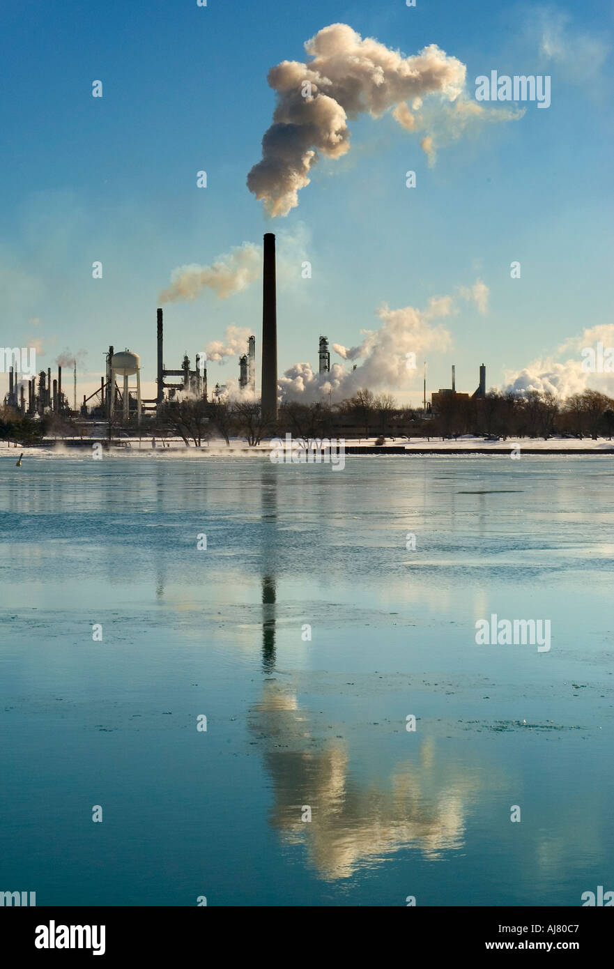 Serious air pollution from the chemical valley in sarnia ontario canada ...