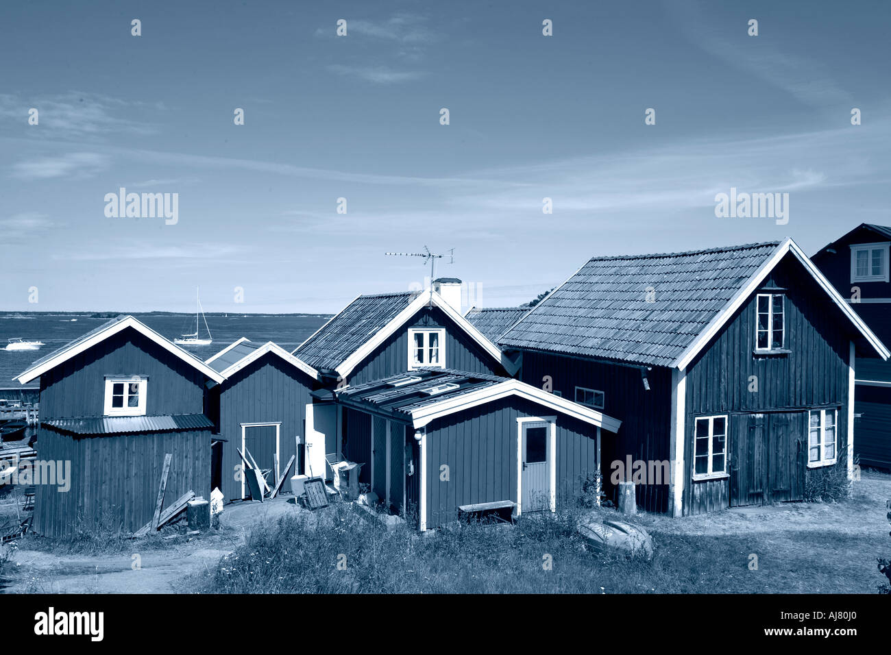 SWEDEN STOCKHOLM ARCHIPELAGO SANDHAMN ISLAND Stock Photo - Alamy