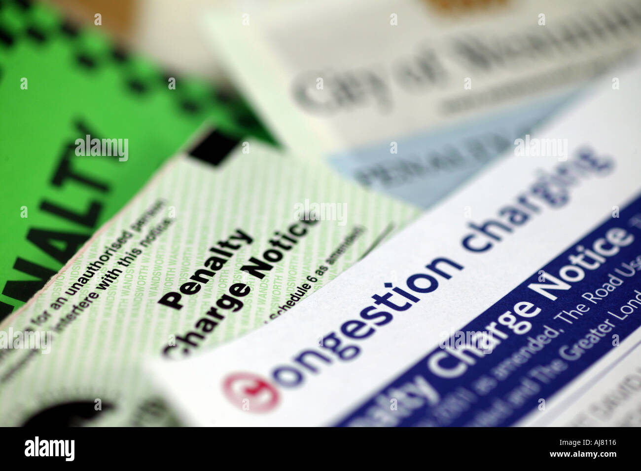 Parking fine ticket penalty Stock Photo - Alamy