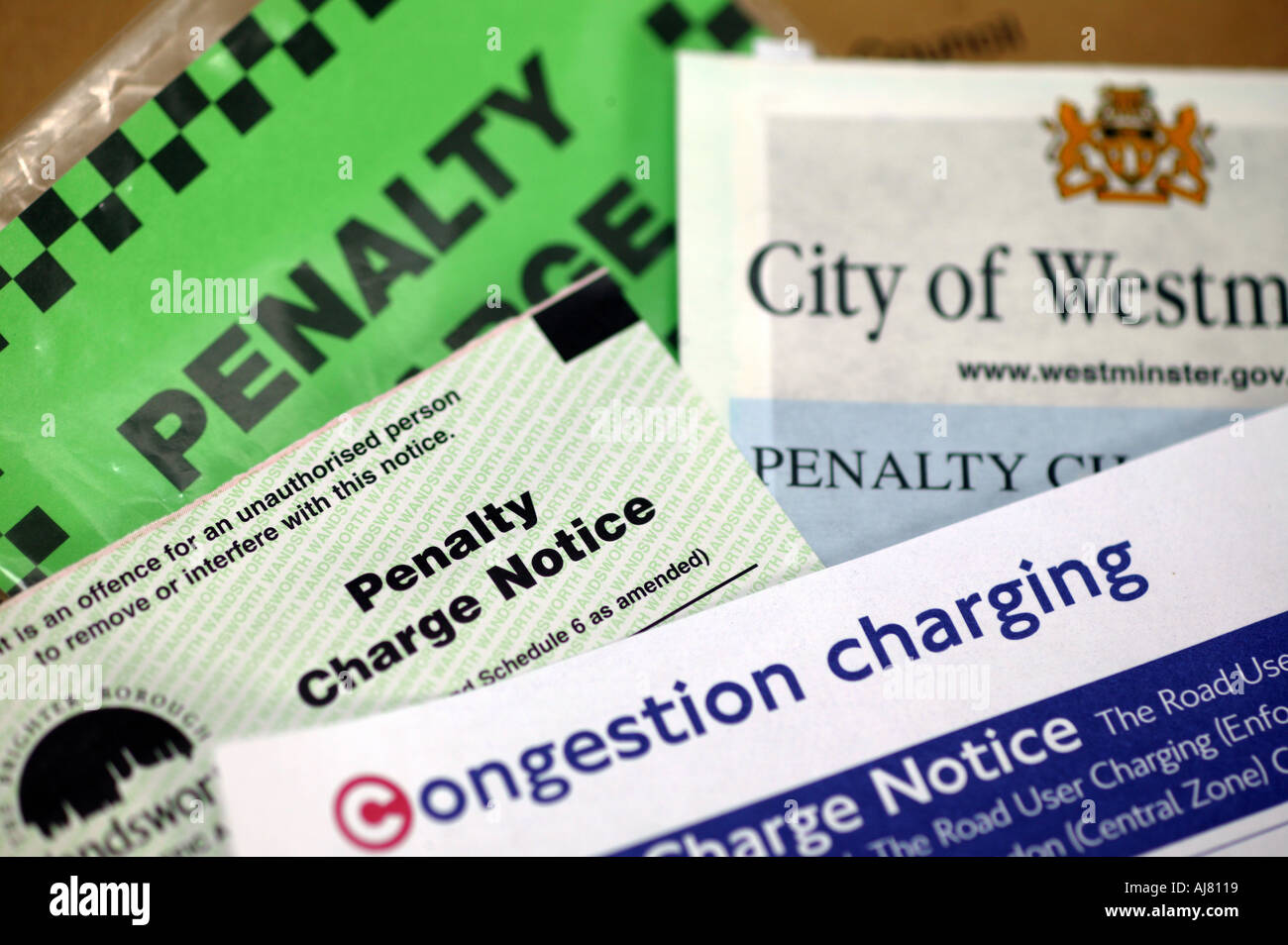 Parking fine ticket penalty Stock Photo - Alamy