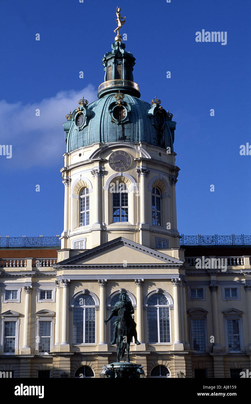 Rococo style tower of Schloss Charlottenburg Berlin Germany Stock Photo ...