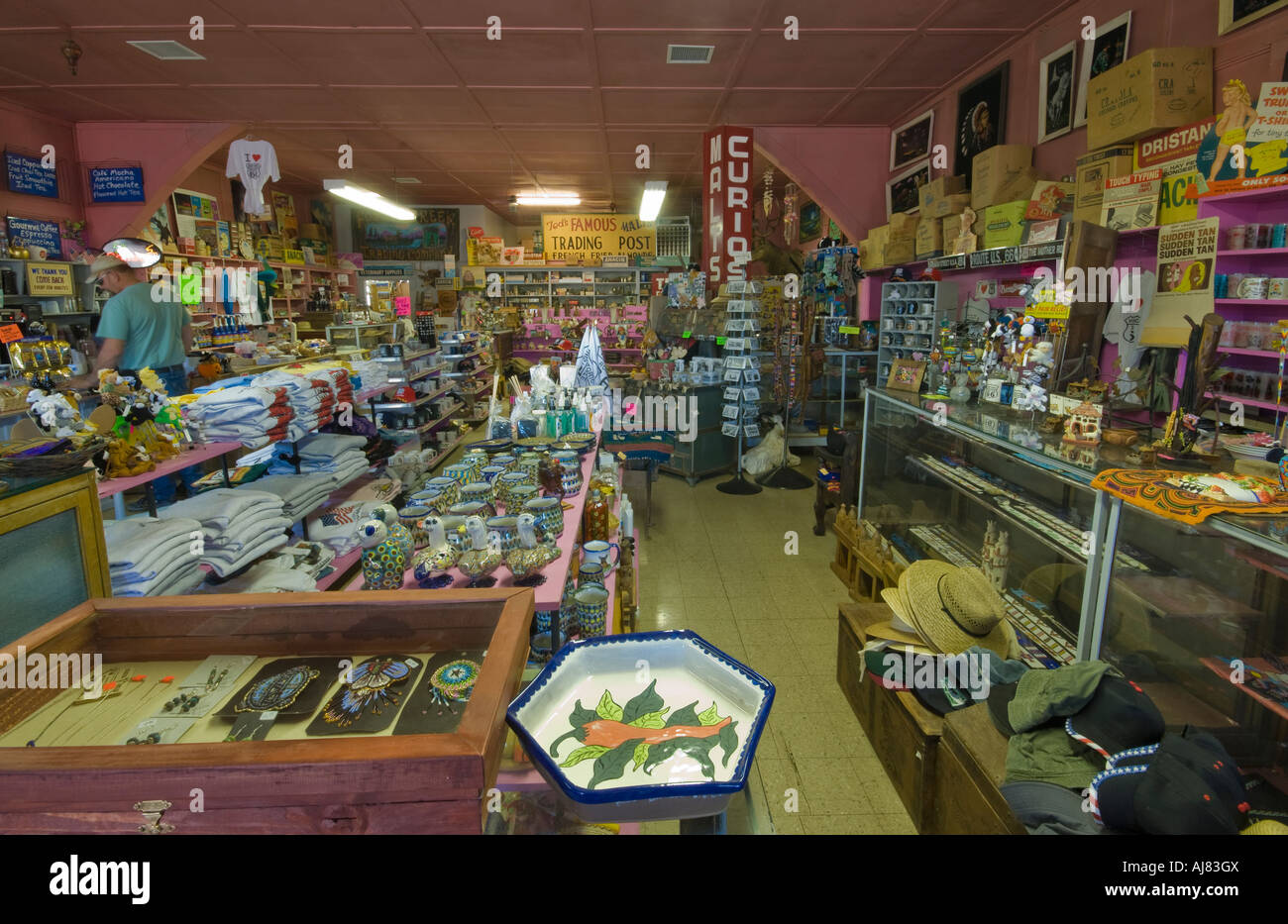Curios at Seligman Sundries gift shop at Route 66 in Seligman Arizona ...