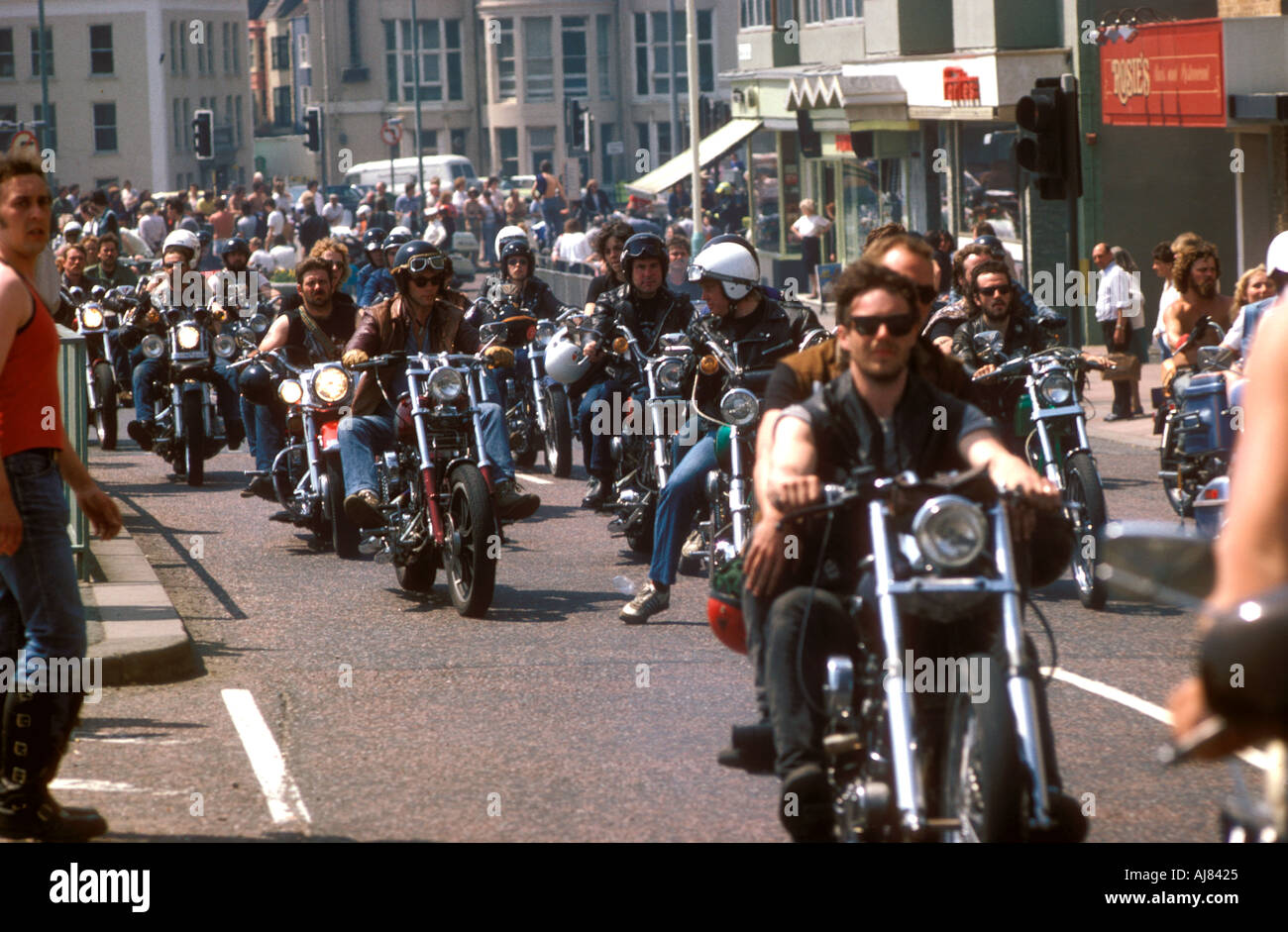 Harley Davidson Rally in Brighton Stock Photo - Alamy