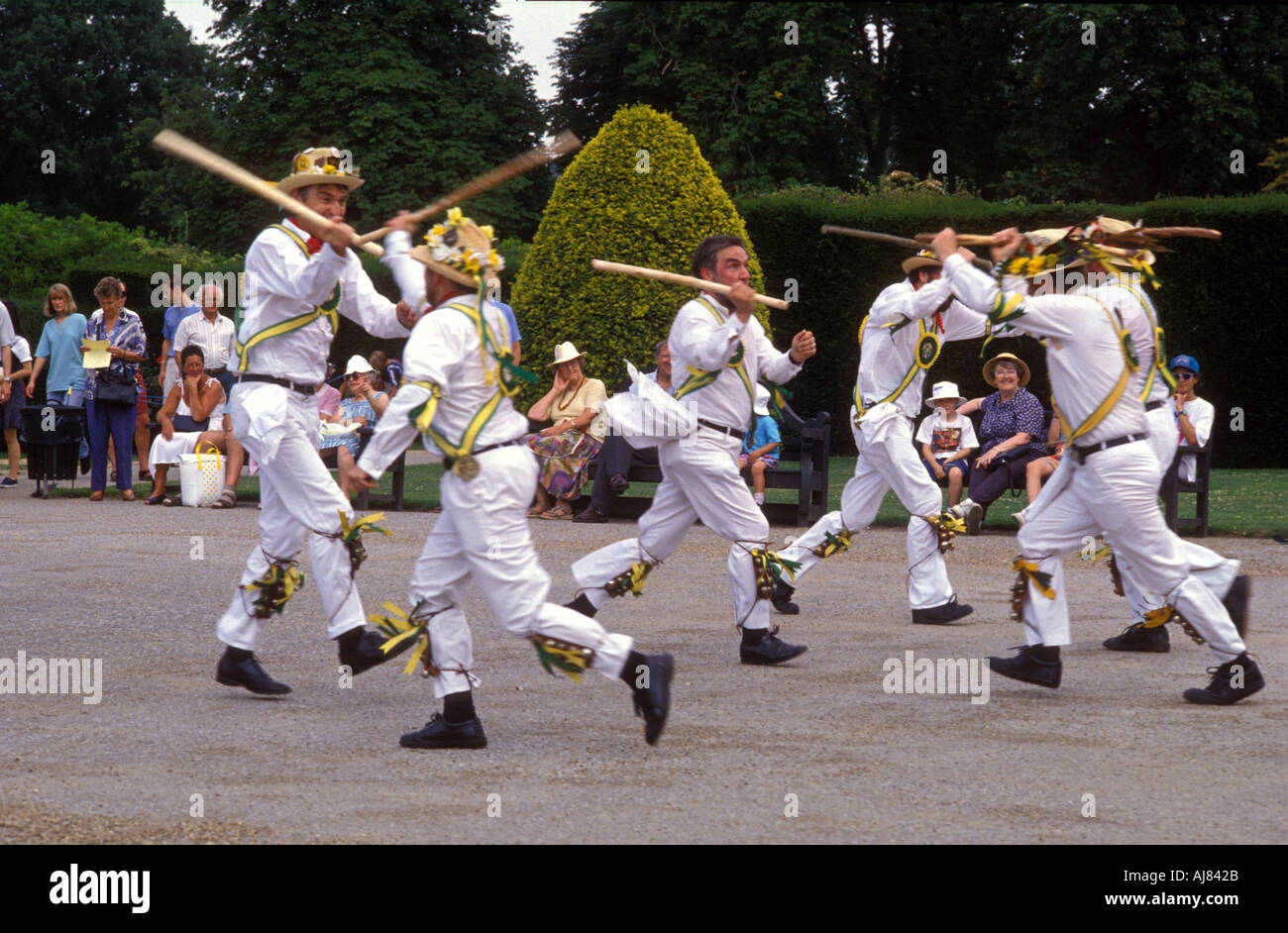 Traditional Morris Dancers dancing at a festival Stock Photo - Alamy