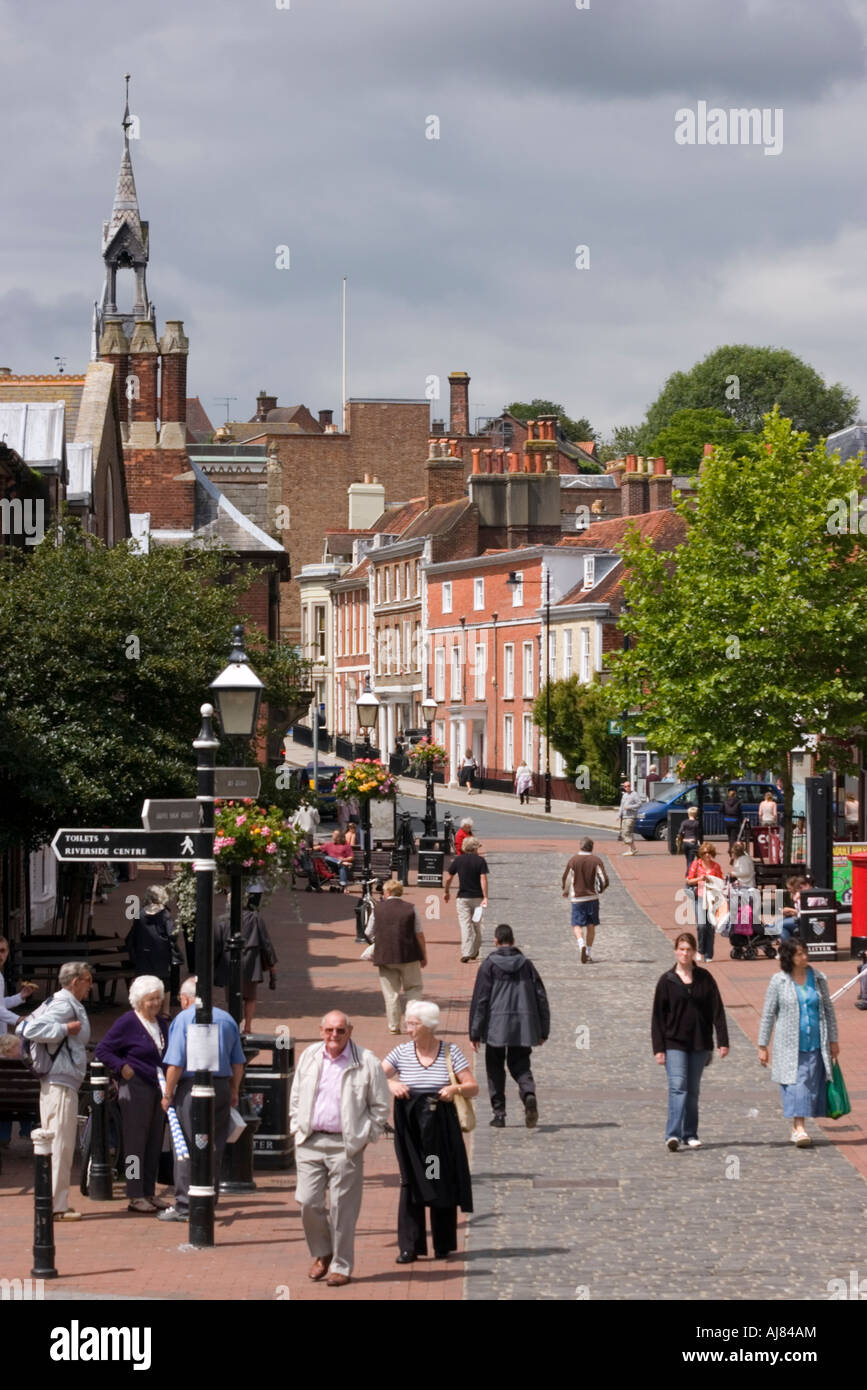 Lewes town centre, East Sussex, England. EDITORIAL USE ONLY Stock Photo ...