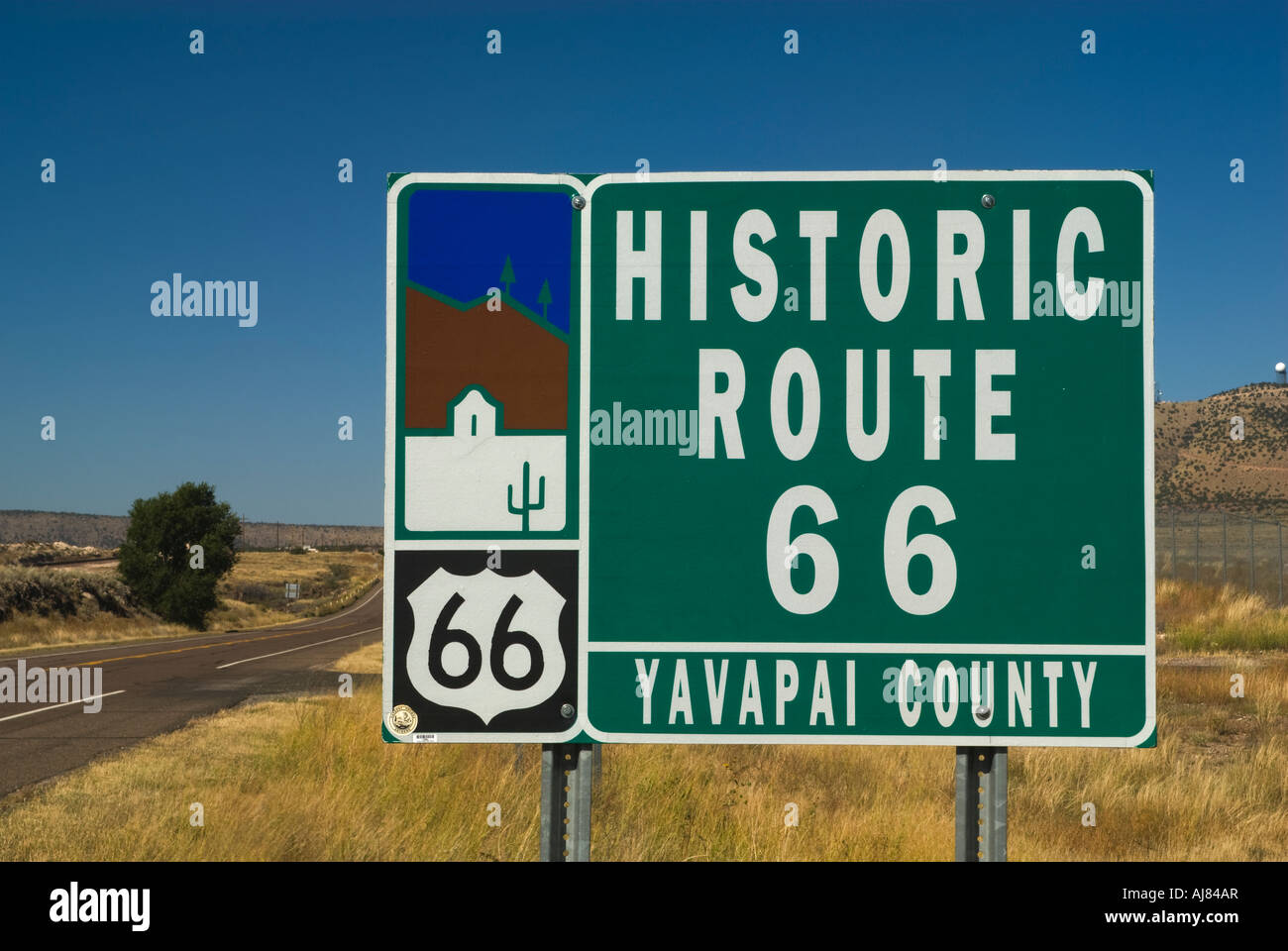 Sign at Route 66 Arizona USA Stock Photo - Alamy