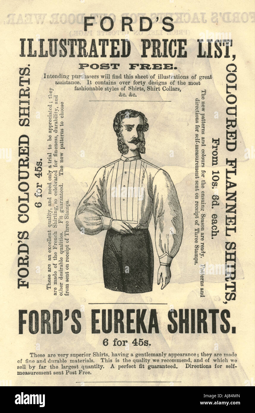 Antique victorian gentlemen advert hi-res stock photography and images ...