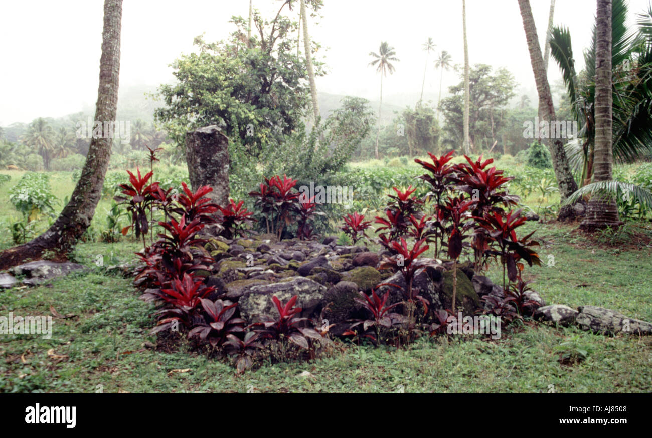 Marae Sacred Ground Rarotonga Cook Islands Stock Photo - Alamy