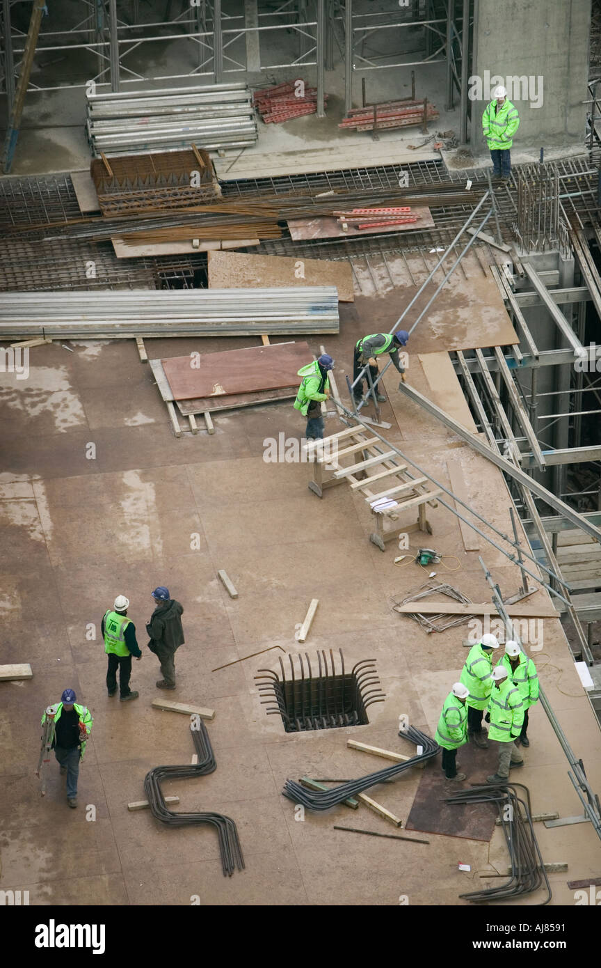 large busy building site Victoria London Stock Photo - Alamy
