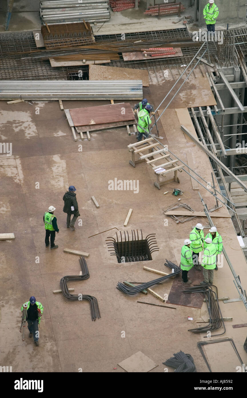 large busy building site Victoria London Stock Photo - Alamy