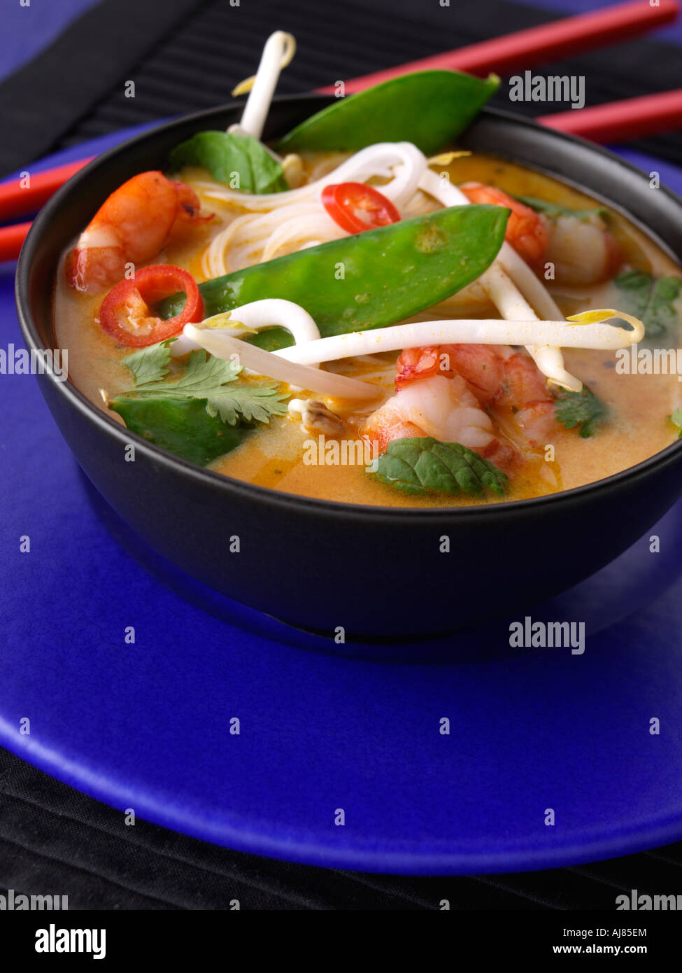 A bowl of Malaysian laksa Stock Photo - Alamy