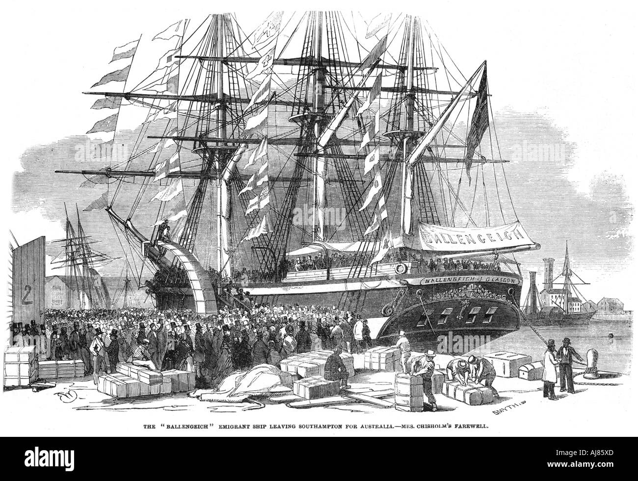 Emigrant ship 19th century hi-res stock photography and images - Alamy