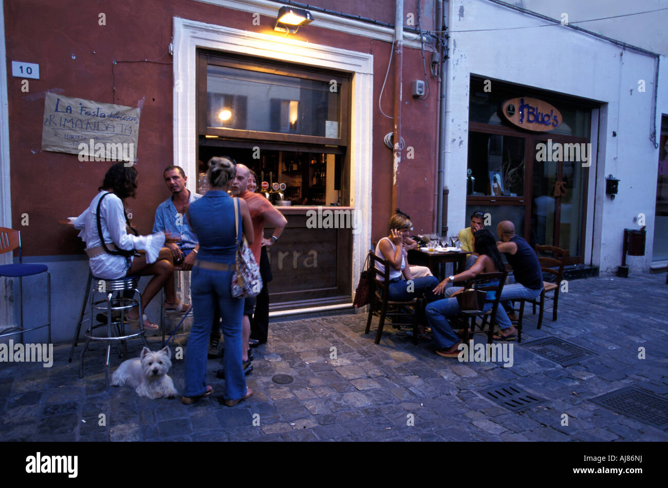 Bar Old Town Rimini Adriatic Coast Italy Stock Photo - Alamy