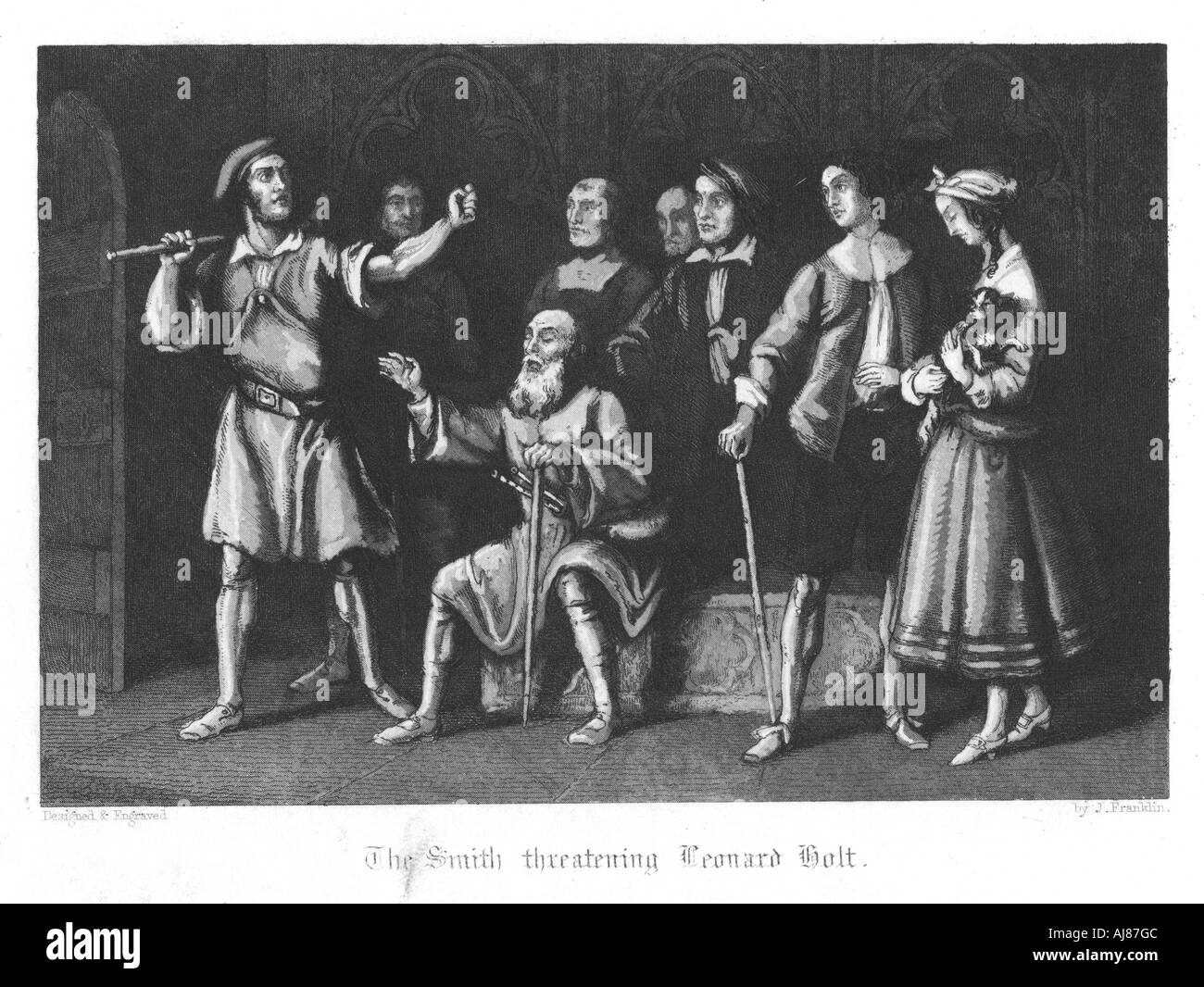 17th century blacksmith Black and White Stock Photos & Images - Alamy
