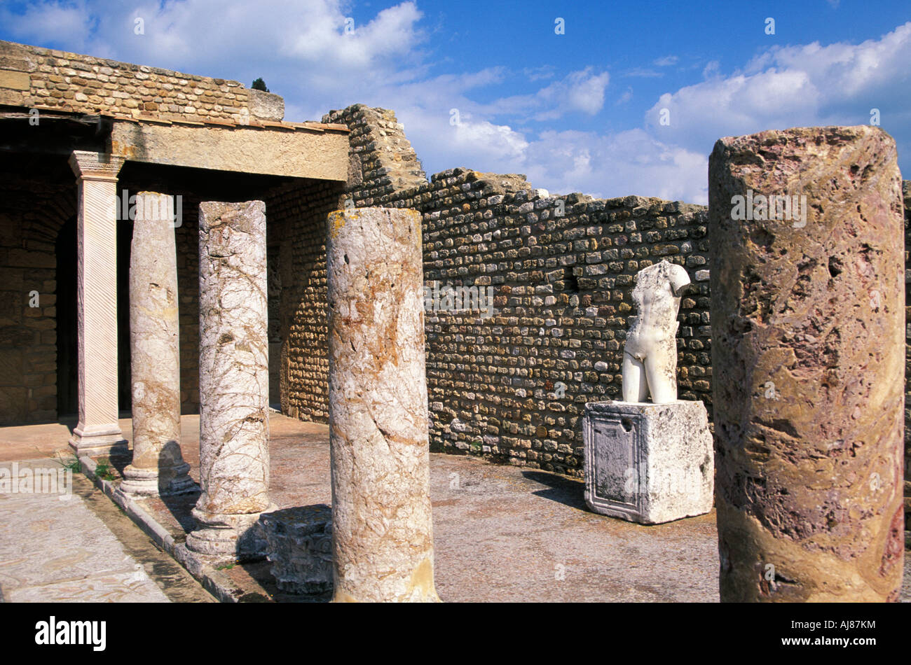 Roman Villa Carthage Tunesia Stock Photo - Alamy